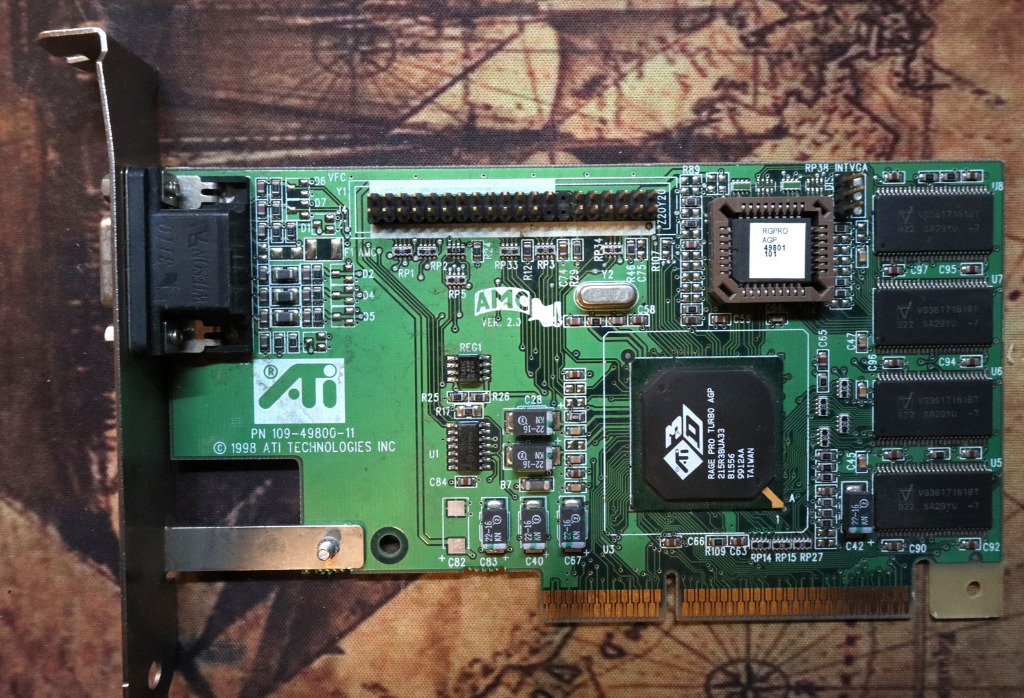 Stara karta graficzna AGP ATI Rage Pro 1998 9 | Łódź | Kup teraz na Allegro Lokalnie