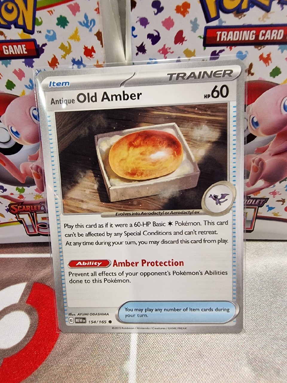 Old Amber 154/165 karta trener pokemon 151 | Gdańsk | Kup teraz na ...