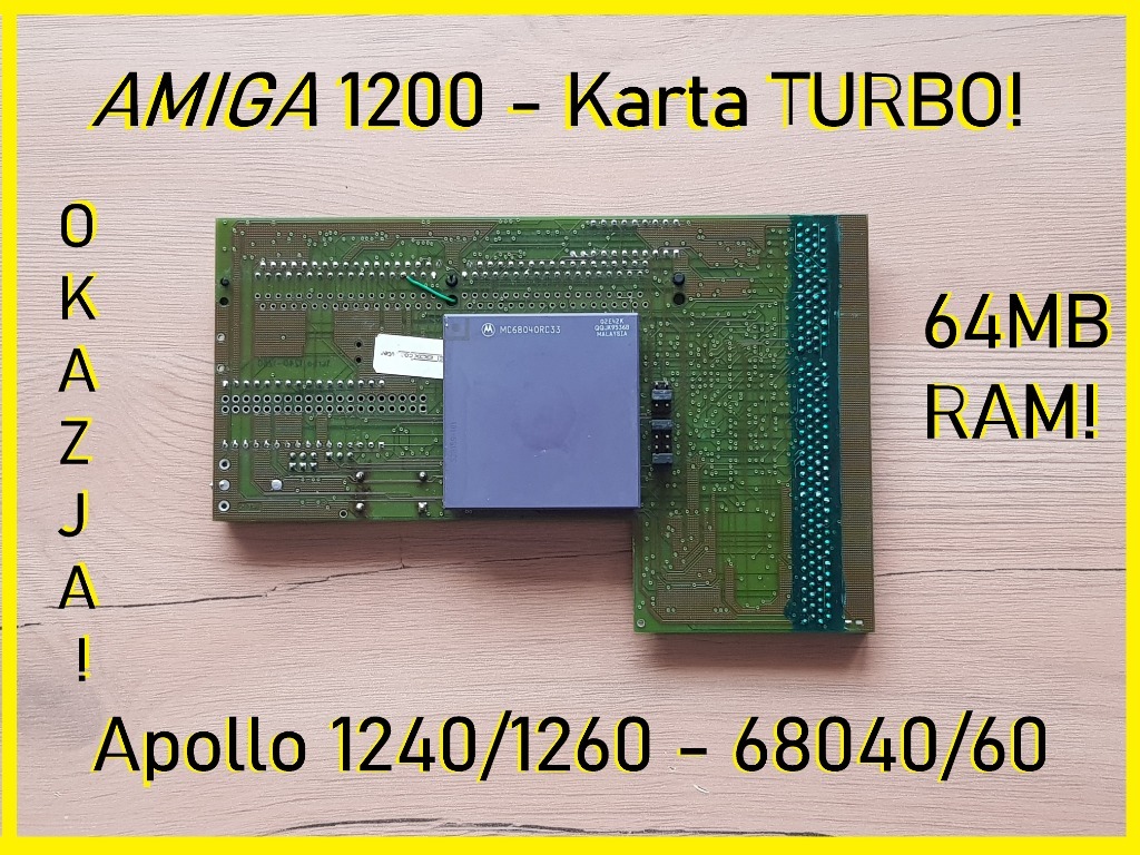 Karta Turbo Amiga - Niska cena na Allegro.pl