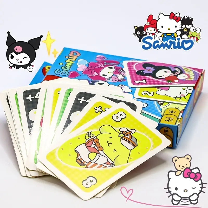 Karty do gry w uno Hello Kitty Kuromi kolekcjonerskie 2x talia UNO ...