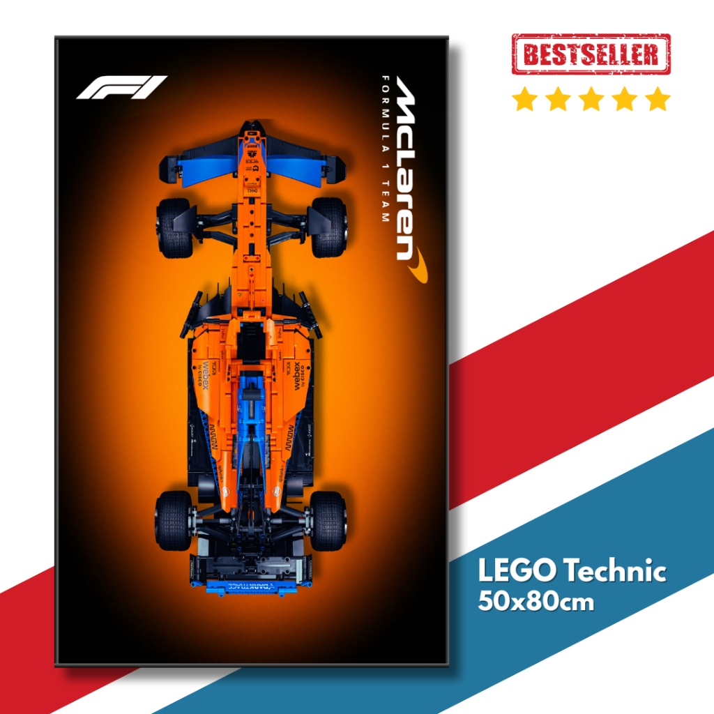Rama ekspozycyjna F1 McLaren Mercedes Ferrari Redbull Lego Technic ...