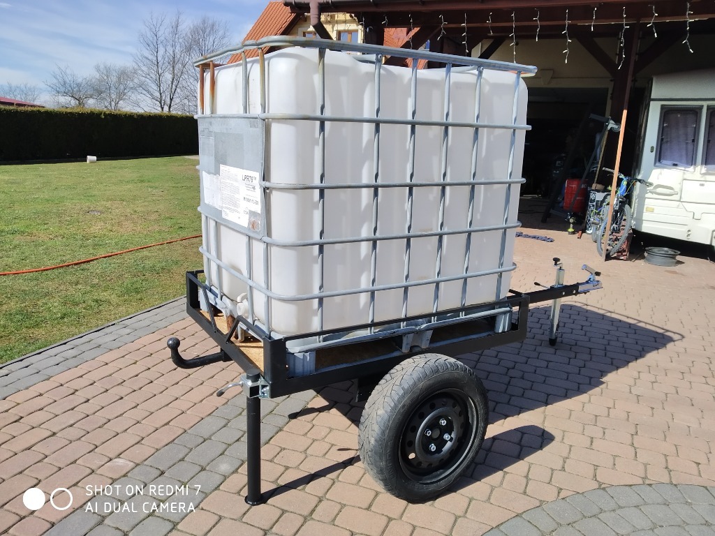 przyczepka wózek pod mauzer 1000l z podłogą + hak | Zgłobień | Kup ...