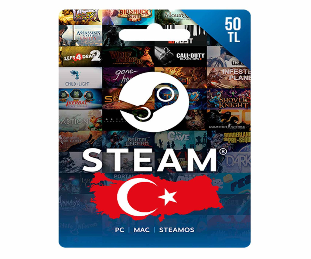 Karta podarunkowa Steam Gift Card Turcja 50TL TRY | Lublin | Kup teraz ...