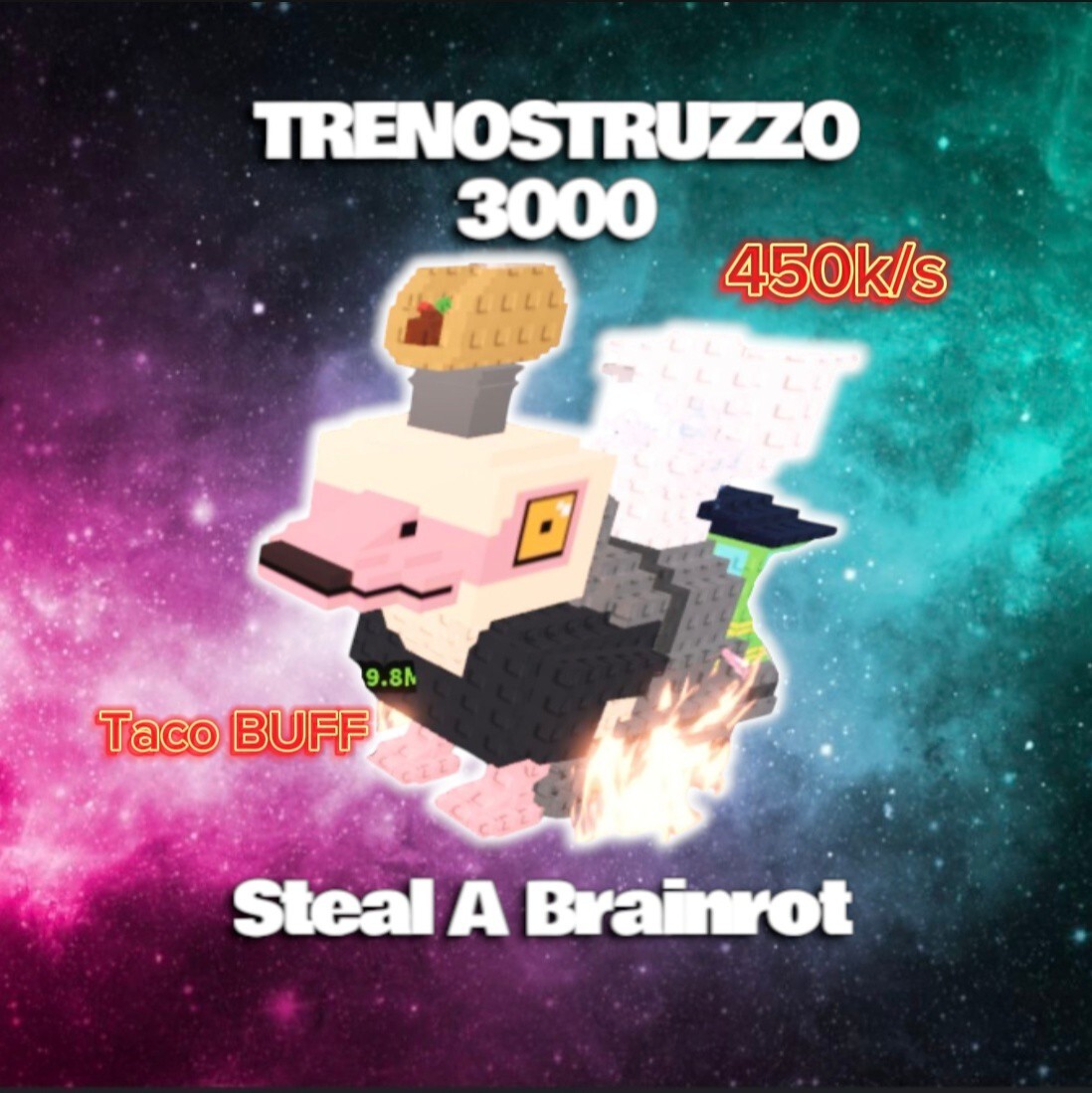 TRENOSTRUZZO TURBO 3000+ TACO BUFF | Brainrot God | Steal A Brainrot ...