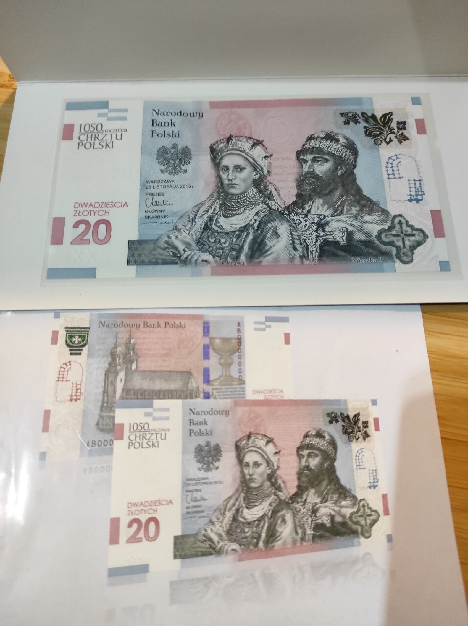 Banknot 20zl 1050 rocznica Chrztu Polski | Turek | Kup teraz na Allegro ...