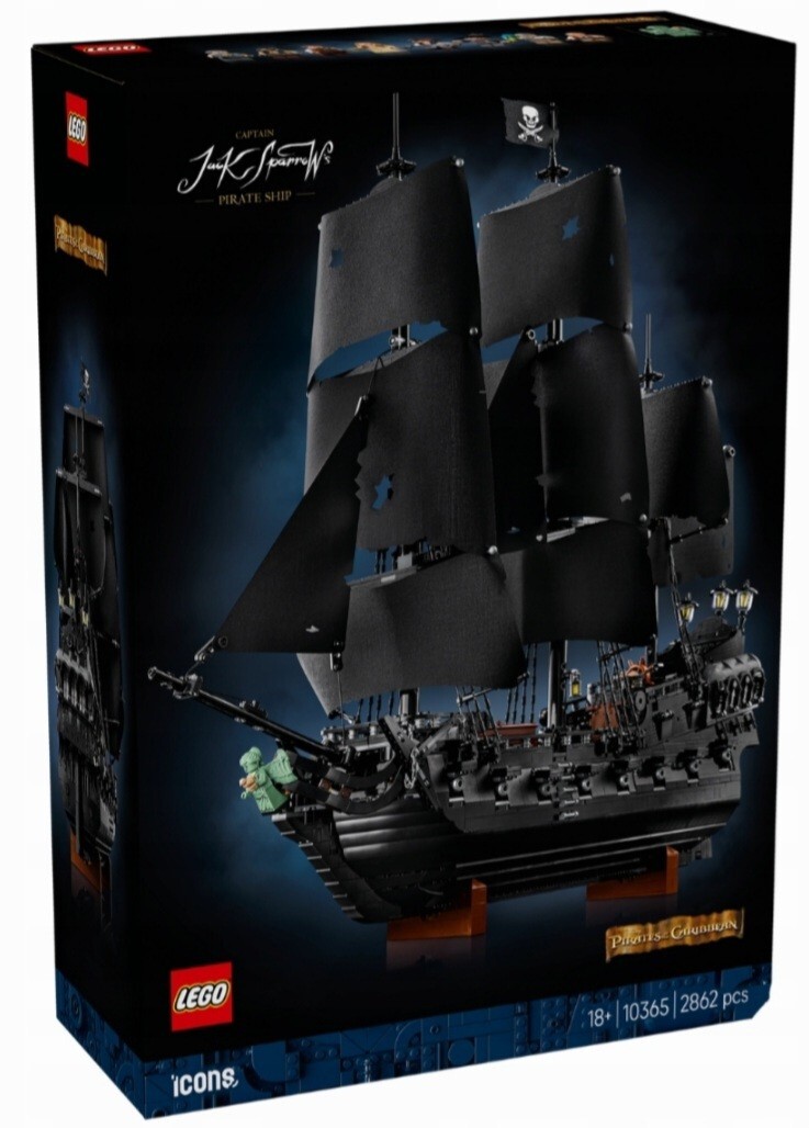 LEGO 10365 ICONS Statek kapitana Jacka Sparrowa Czarna Perła | Kalisz ...