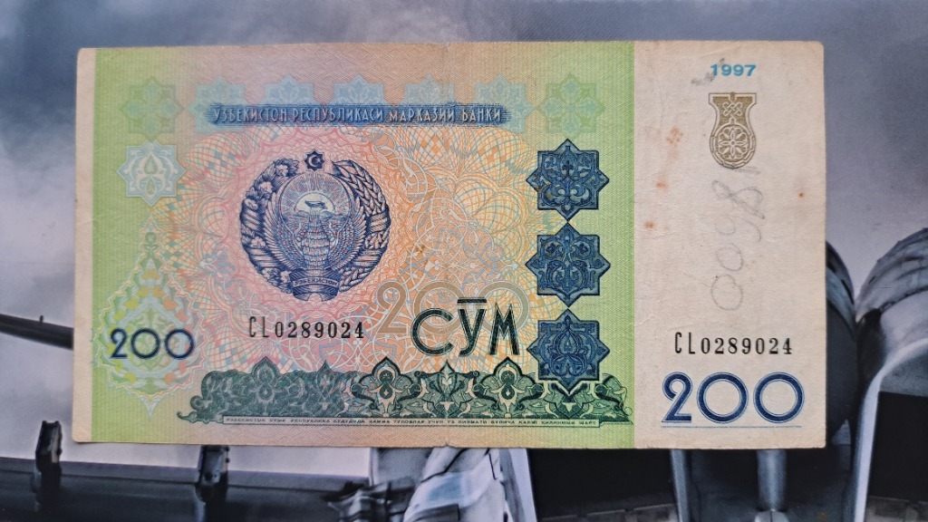 UZBEKISTAN 200 SUM 1997 r | Skórka | Licytacja na Allegro Lokalnie