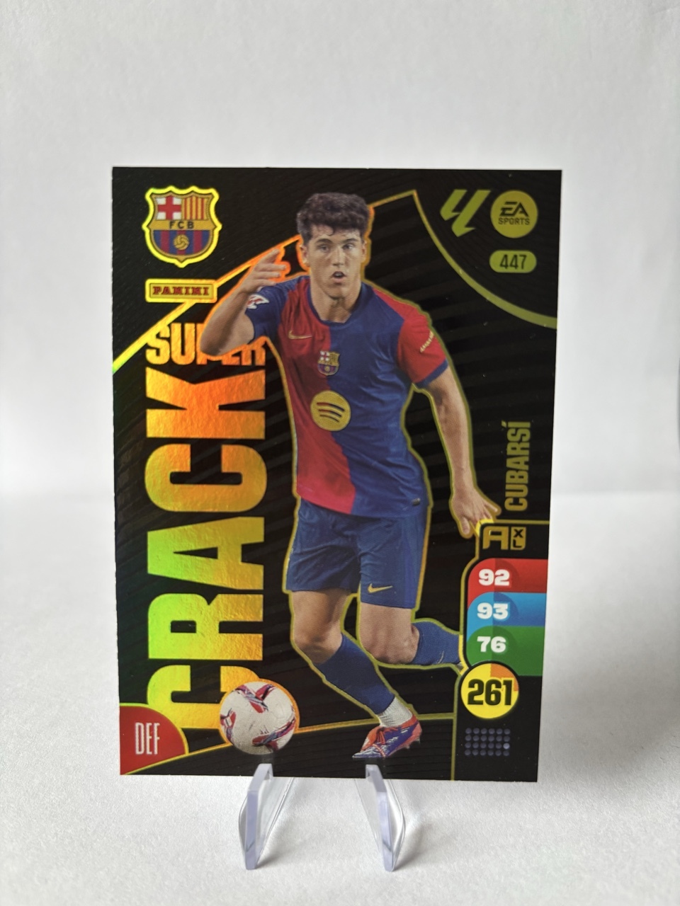 Karta piłkarska Pau Cubarsi super back Laliga 2025 panini | Strzelce ...