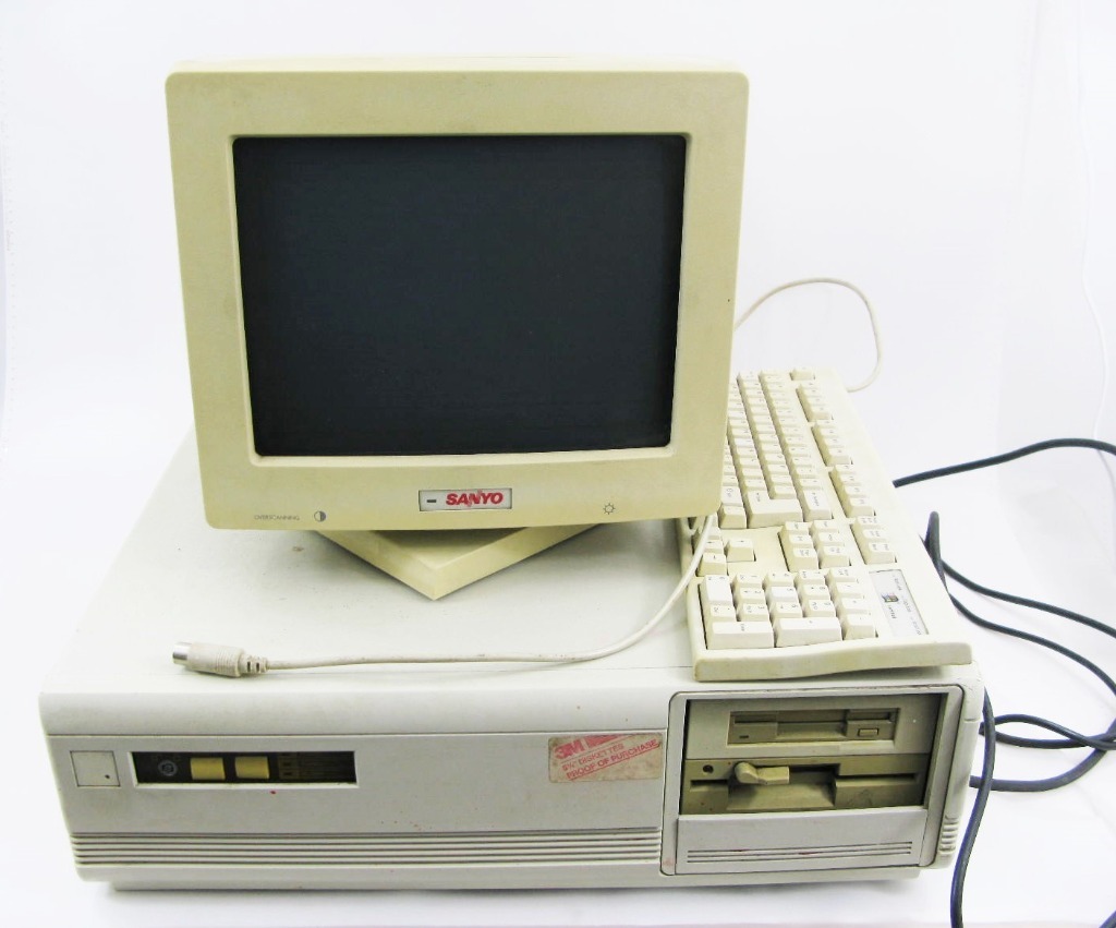 Komputer Monitor Klawiatura. lata 90. | Żurawiec | Licytacja na Allegro ...