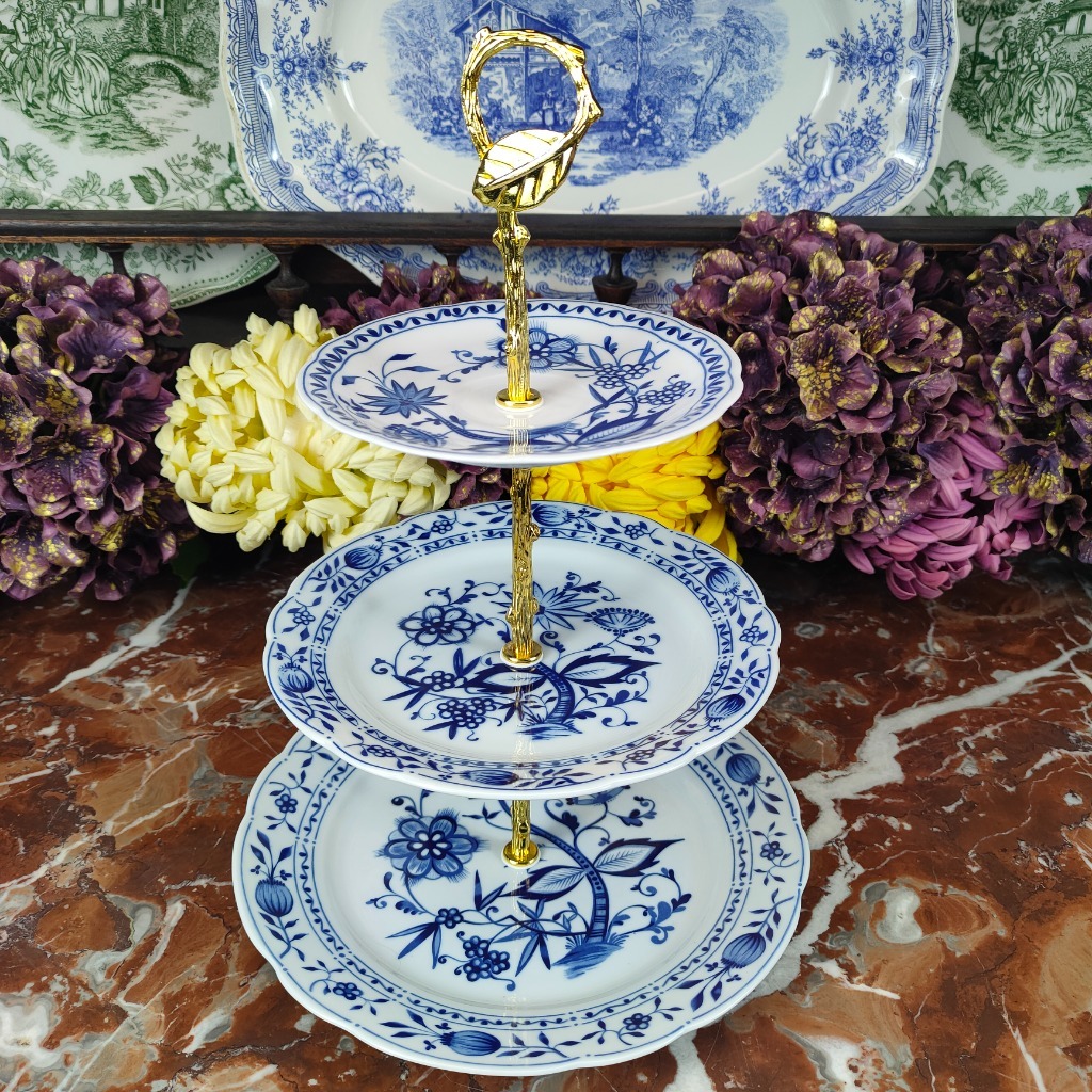 Śliczna patera etażerka 3poziomowa cebulowy Kahla 3 | Szprotawa | Kup teraz na Allegro Lokalnie