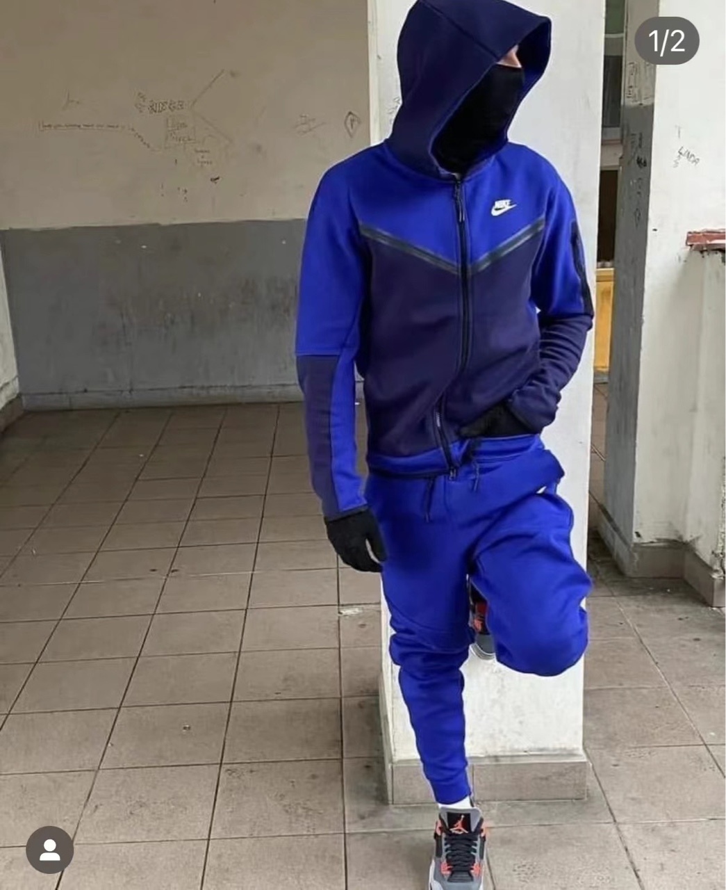 Nike Tech Fleece Blue Set Komplet Spodnie Bluza Warszawa Kup Teraz Na Allegro Lokalnie