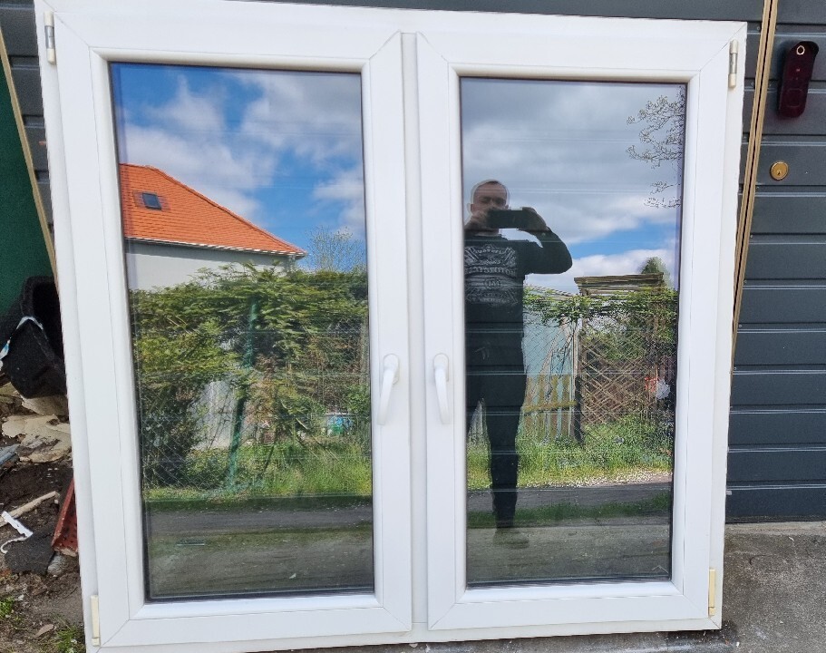 Okno podwójne uchlene 136 cm x 133 cm | Śrem | Kup teraz na Allegro ...