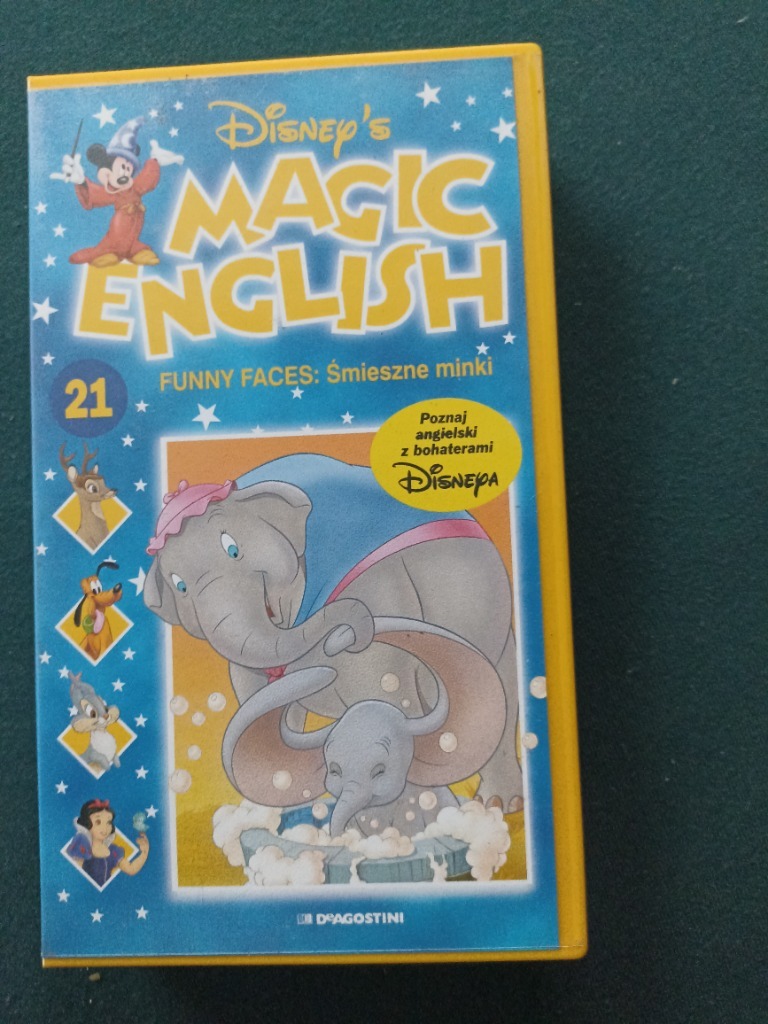 VHS Disney Magic English 21 Funny faces | ustroń | Kup teraz na Allegro ...