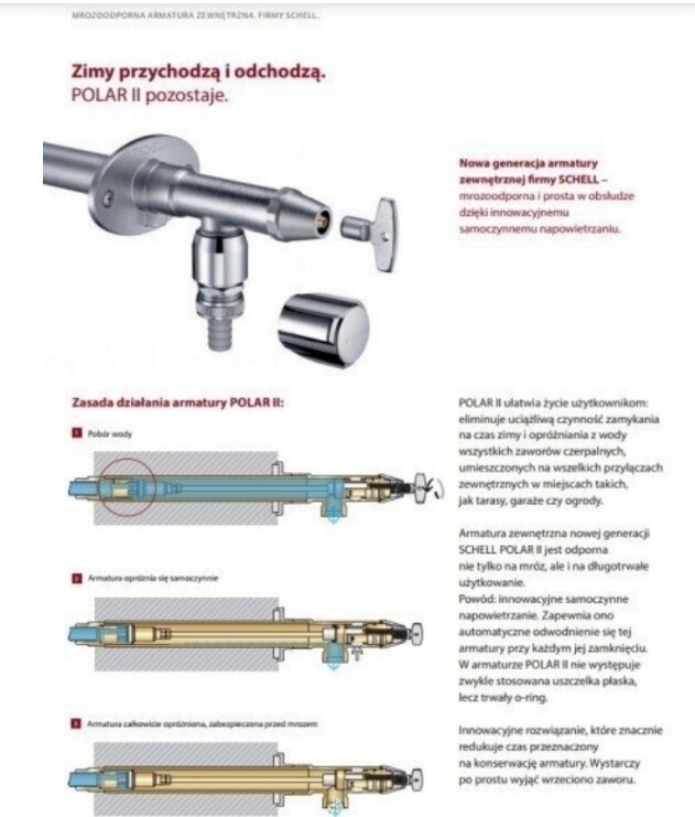 SCHELL POLAR II Set Zawór mrozoodporny Ogrodowy | Końskie | Kup teraz na Allegro Lokalnie