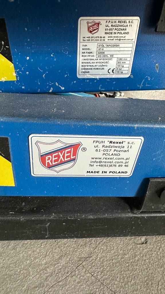 Stół tapicerski REXEL pneumatyczny | Czechowice-dziedzice | Ogłoszenie na Allegro Lokalnie