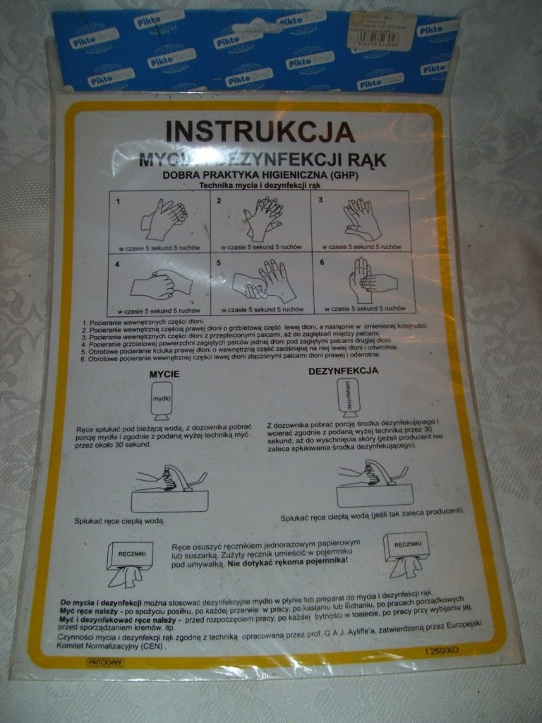 INSTRUKCJA MYCIA I DEZYNFEKCJI RĄK | Wrocław | Kup teraz na Allegro Lokalnie