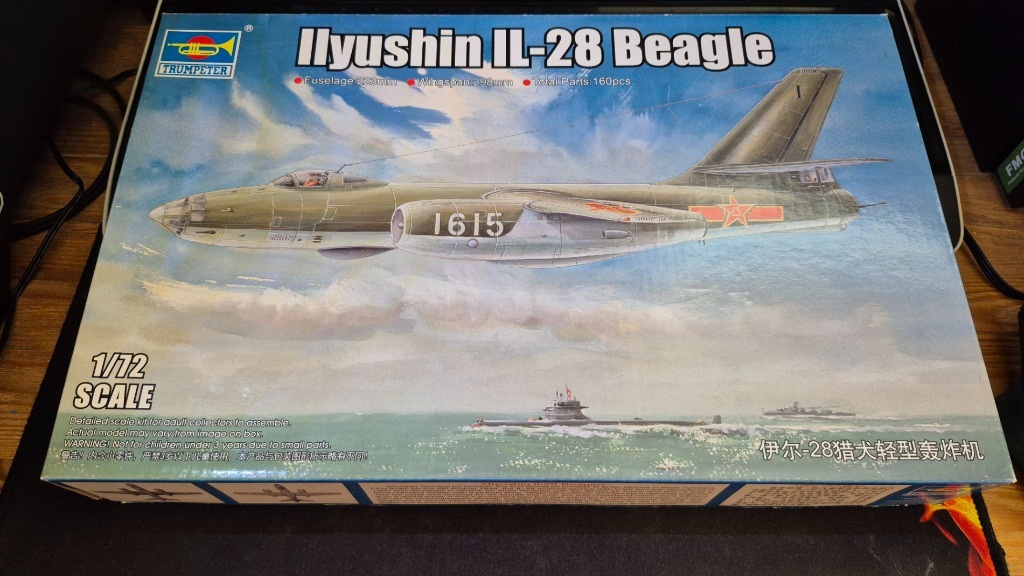 Trumpeter 01604 Samolot Ilyushin IŁ28 Beagle kalka PL 1 72 + maski ...