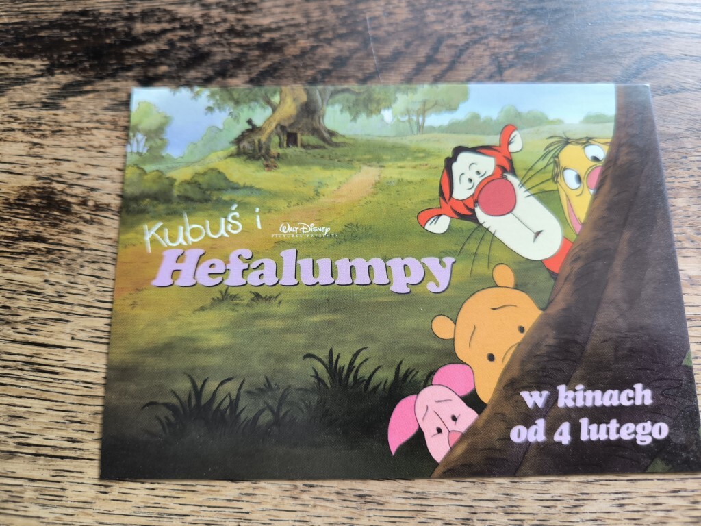 KUBUŚ I HEFALUMPY ulotki filmowe Walt Disney | Pabianice | Licytacja na ...