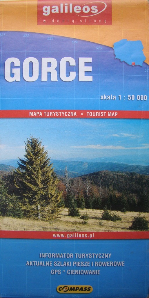 Gorce. Mapa turystyczna. Wyd. VI. 2007 | Limanowa | Kup teraz na ...