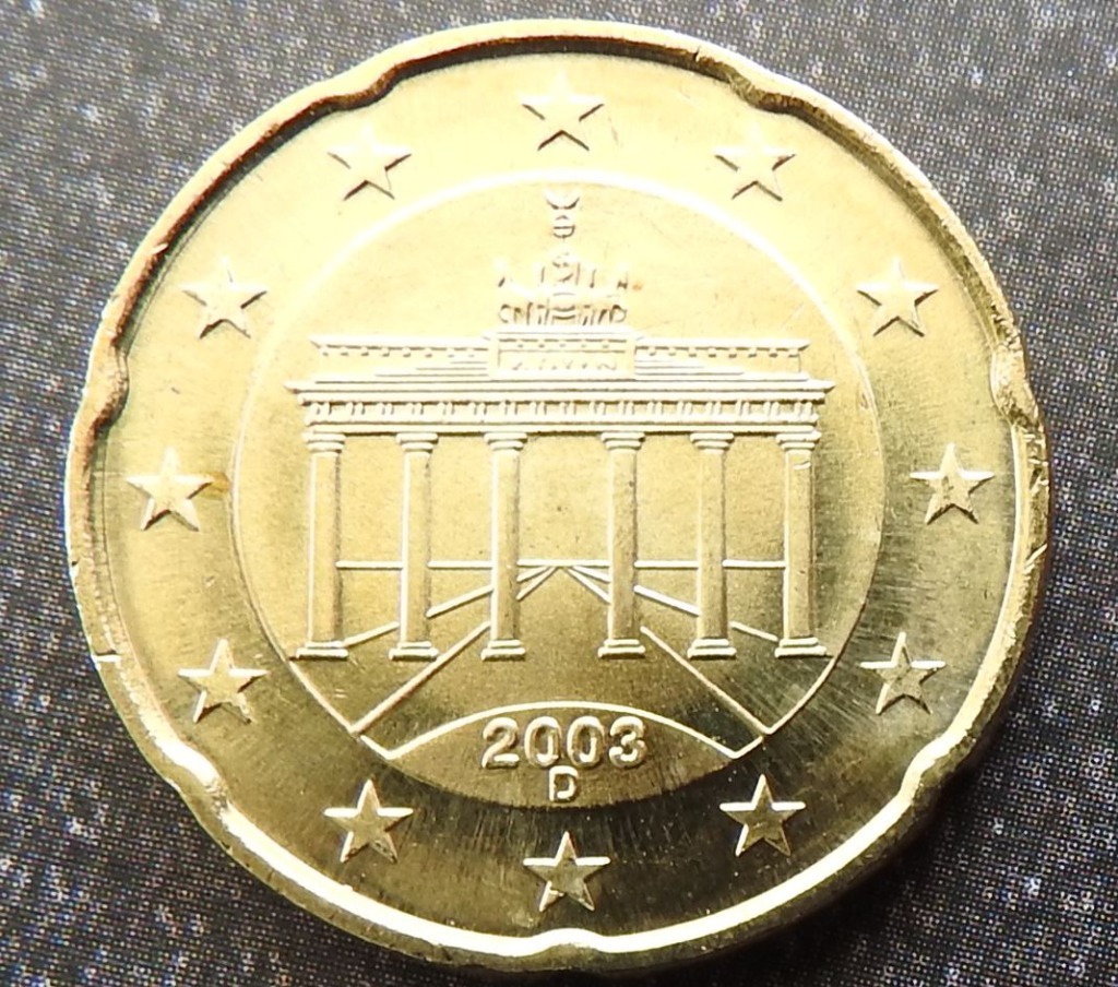 STel Niemcy 20 cent 2003D lustro z połyskiem | Słubice | Kup teraz na ...