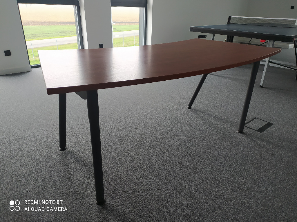 Biurko półokrągłe 150x80x75 | Milejowice | Kup teraz na Allegro Lokalnie