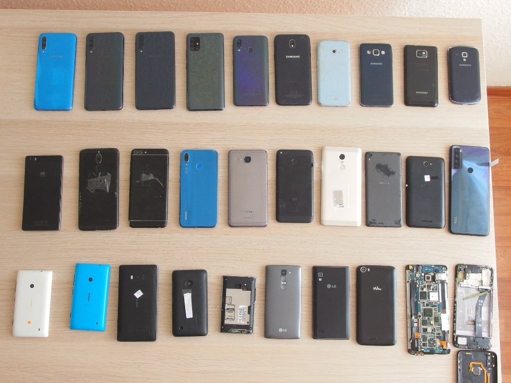 30x Telefony smartfony na części do naprawy Samsung Xiaomi Huawei ...