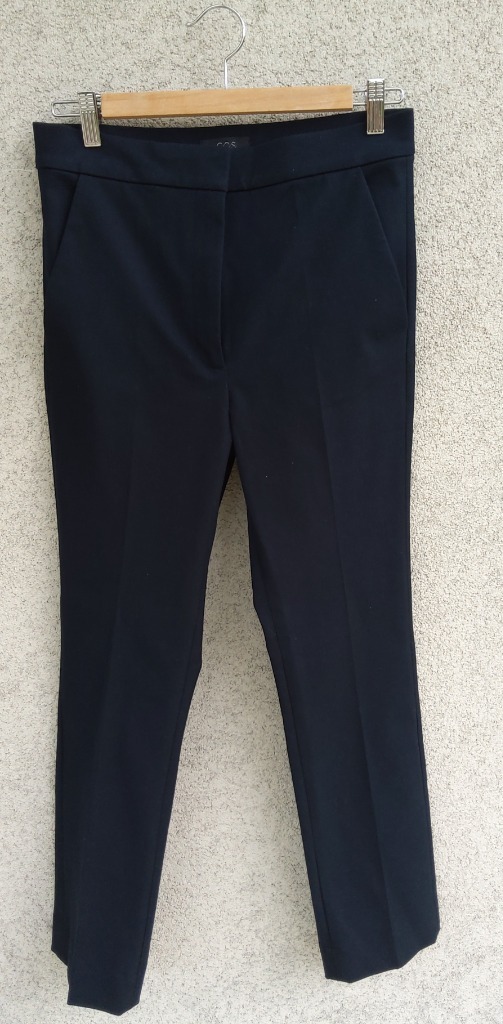 COS Długie ciemnogranatowe spodnie | WARSZAWA | Kup teraz na Allegro ...