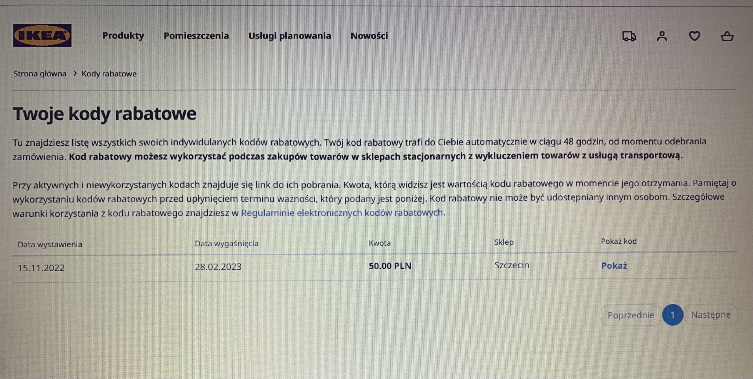 Kod rabatowy IKEA *50 zł* | Koszalin | Kup teraz na Allegro Lokalnie