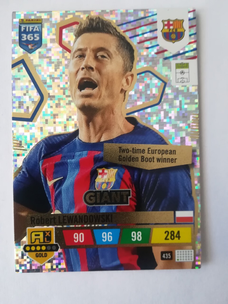 Karta piłkarska Giant Robert Lewandowski 435 Fifa | Piła | Kup teraz na Allegro Lokalnie