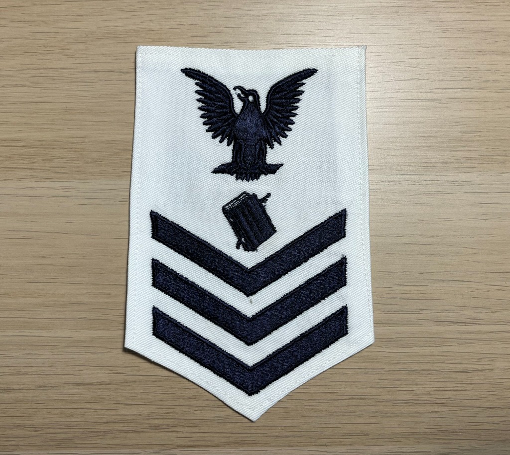 Naszywka USN Rank Petty Officer 1st Class E6 PO1 Black | Poznań | Kup ...