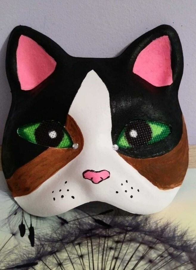Maska karnawałowa kota. Therian furry cat mask. | Ostrów Wielkopolski ...