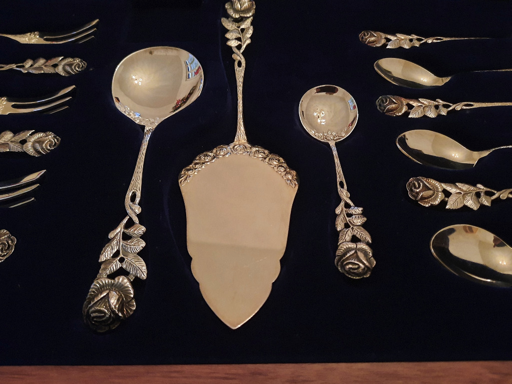 Sztućce Hildesheimer Rose Antiko 100 Posrebrzane | Łódź | Kup teraz na ...