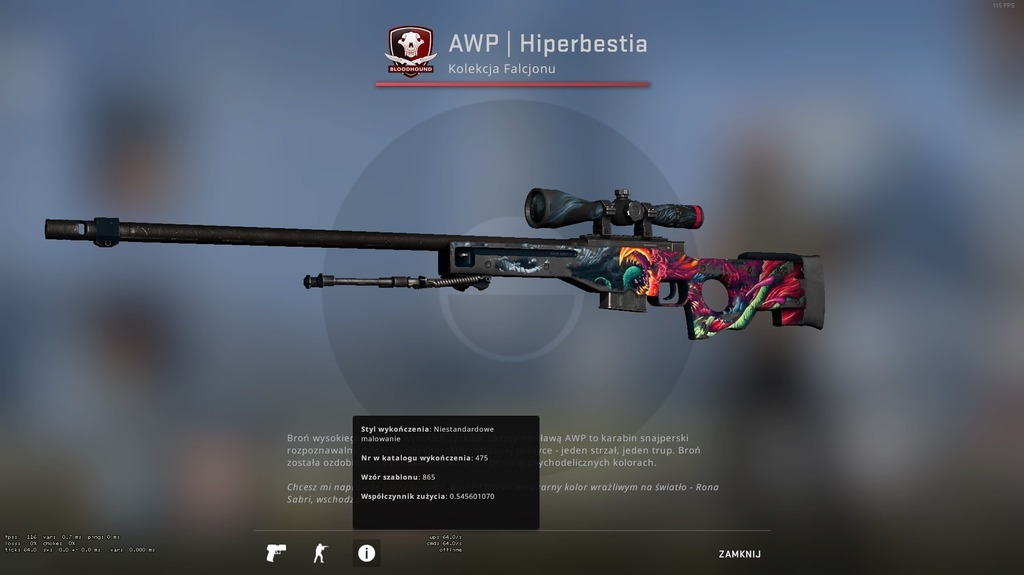AWP Hiperbestia (Hyper Beast) Battle Scarred 1/5 | Witanowice | Kup ...