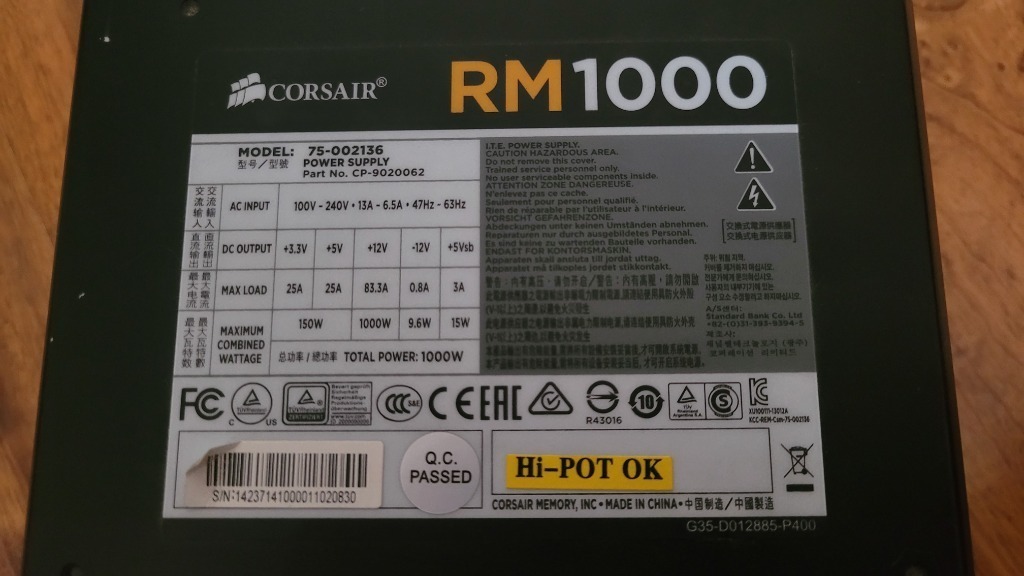 Zasilacz Corsair RM1000 75-002136 | Kędzierzyn-Koźle | Kup teraz na ...