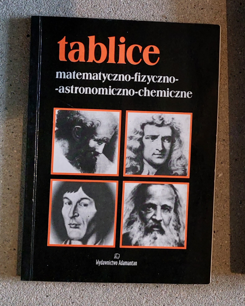 Matematyka - poradnik; Tablice mat-fiz-astr-chem. | Wrocław | Kup teraz ...