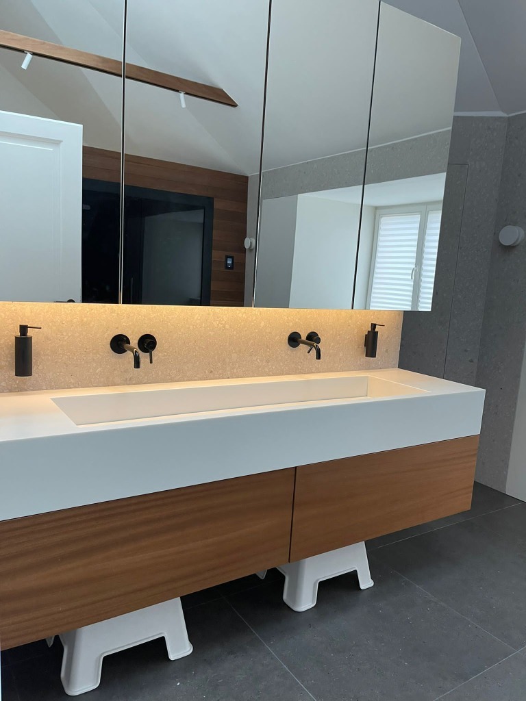 Blaty łazienkowe umywalki Corian Krion Staron | Gdańsk | Ogłoszenie na Allegro Lokalnie