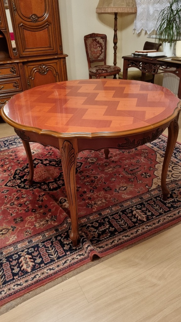 Stół drewniany, rozkładany, styl Ludwik. | Wrocław | Ogłoszenie na ...