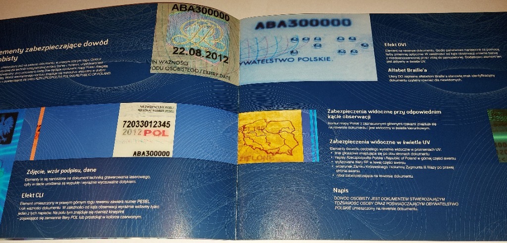 Folder PWPW "Dokumenty" Stary dowód osobisty | Warszawa | Licytacja na ...