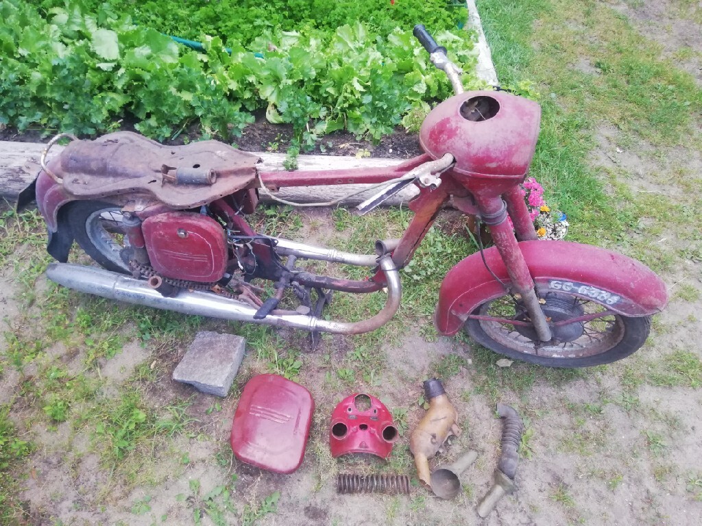 Jawa 250 typ 353 57 r cz silnik amperomierz rama | Czarna Woda ...
