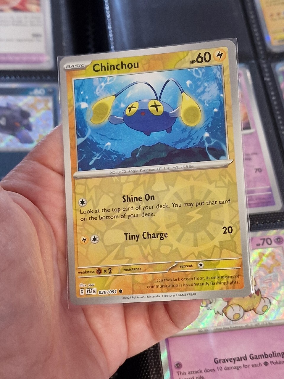 Karta Pokemon chou PAF 020 Reverse Holo | Gdańsk | Kup teraz na Allegro ...