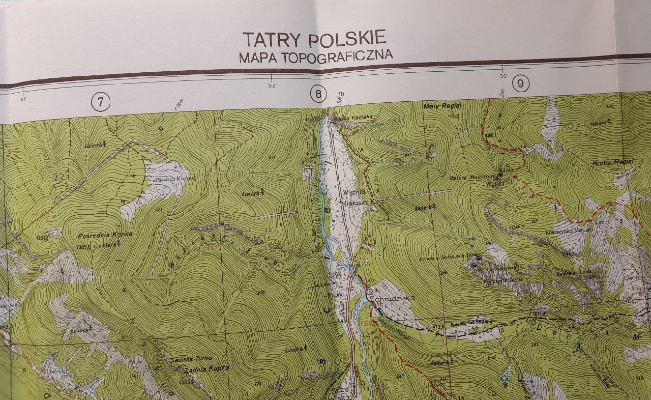 MAPA TOPOGRAFICZNA WOJSKOWA WP 1984 TATRY | Łódź | Kup teraz na Allegro ...