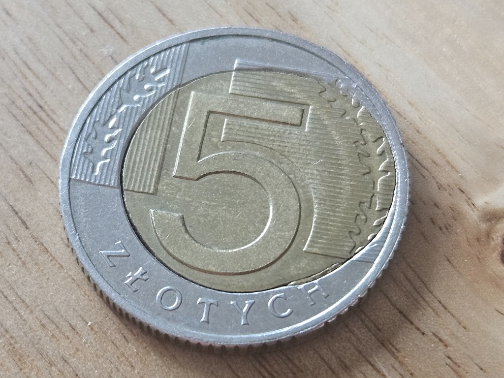 Wyjąkowy Destrukt 5 zł 5 pln złotych 2016 rok | Tarnowskie Góry | Kup ...