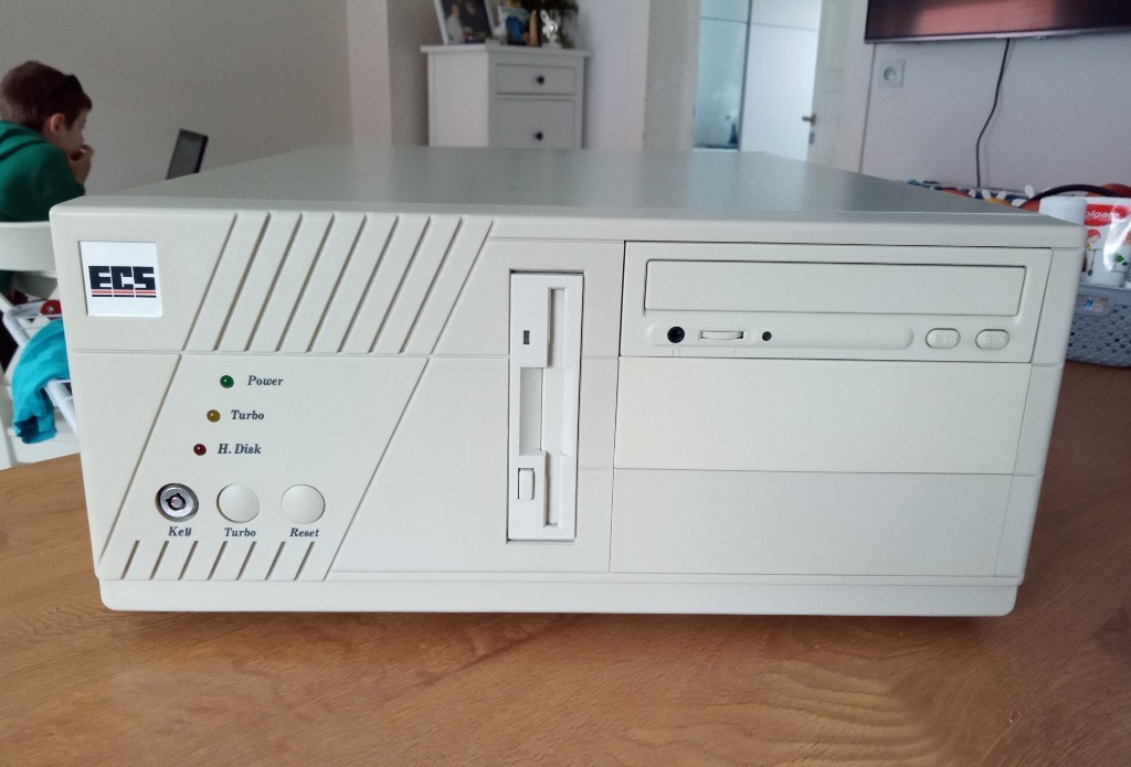 Stary komputer ECS Intel 386 SX-16 MHz MS-DOS | Kluczbork | Kup teraz ...