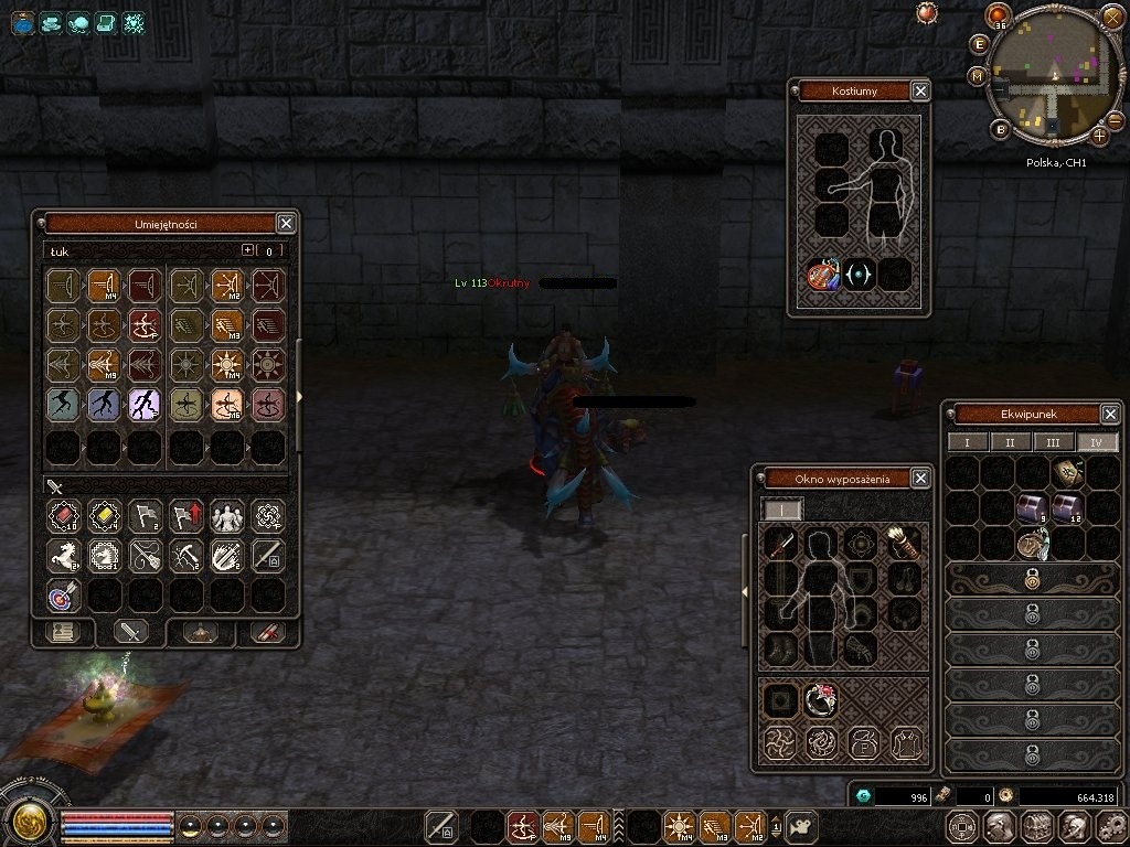 Metin2 Polska Ninja Archer 113lvl z kołem mitycznym +szata aury+boczuś ...