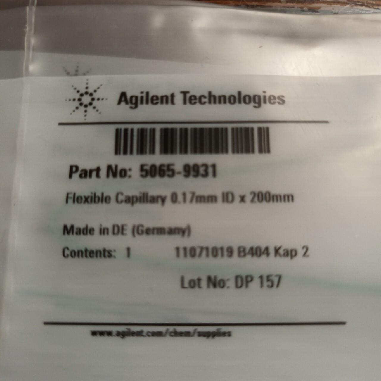 Agilent Flexible capillary 0 17x200mm | Hrubieszów | Kup teraz na ...