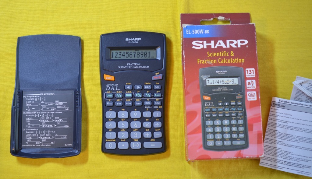 KALKULATOR SHARP EL-500W JAK NOWY KOMPLET | Słupsk | Kup teraz na ...