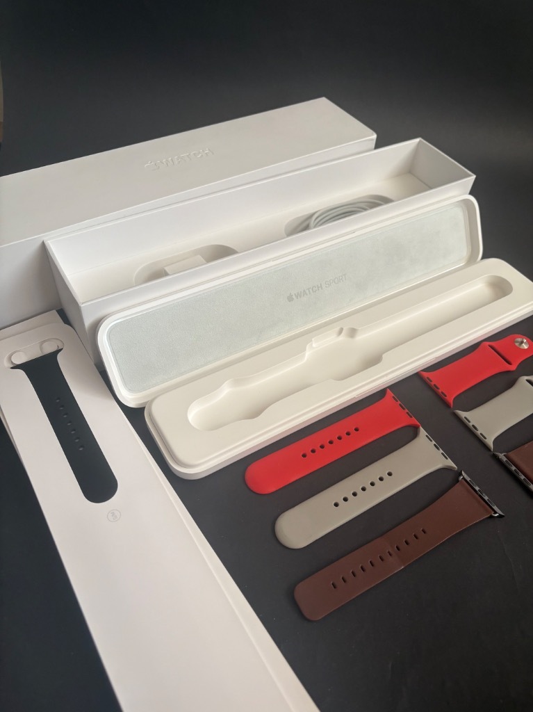 Apple Watch inalne Pudełko+kabel indukcyjny+przejściówka + 3 Paski ...