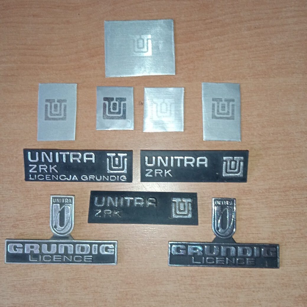 Logo UNITRA, KasprzakMożliwość przyklejania. | Bytom | Kup teraz na ...