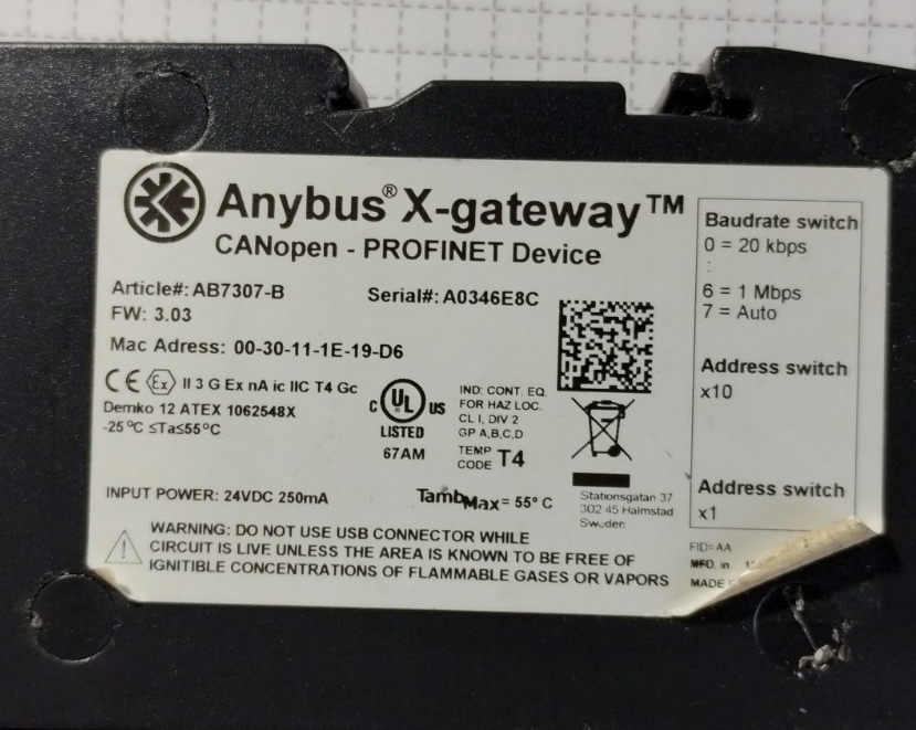 Karta AnyBus-X Canopen-Profinet | Bielsko-Biała | Kup teraz na Allegro ...