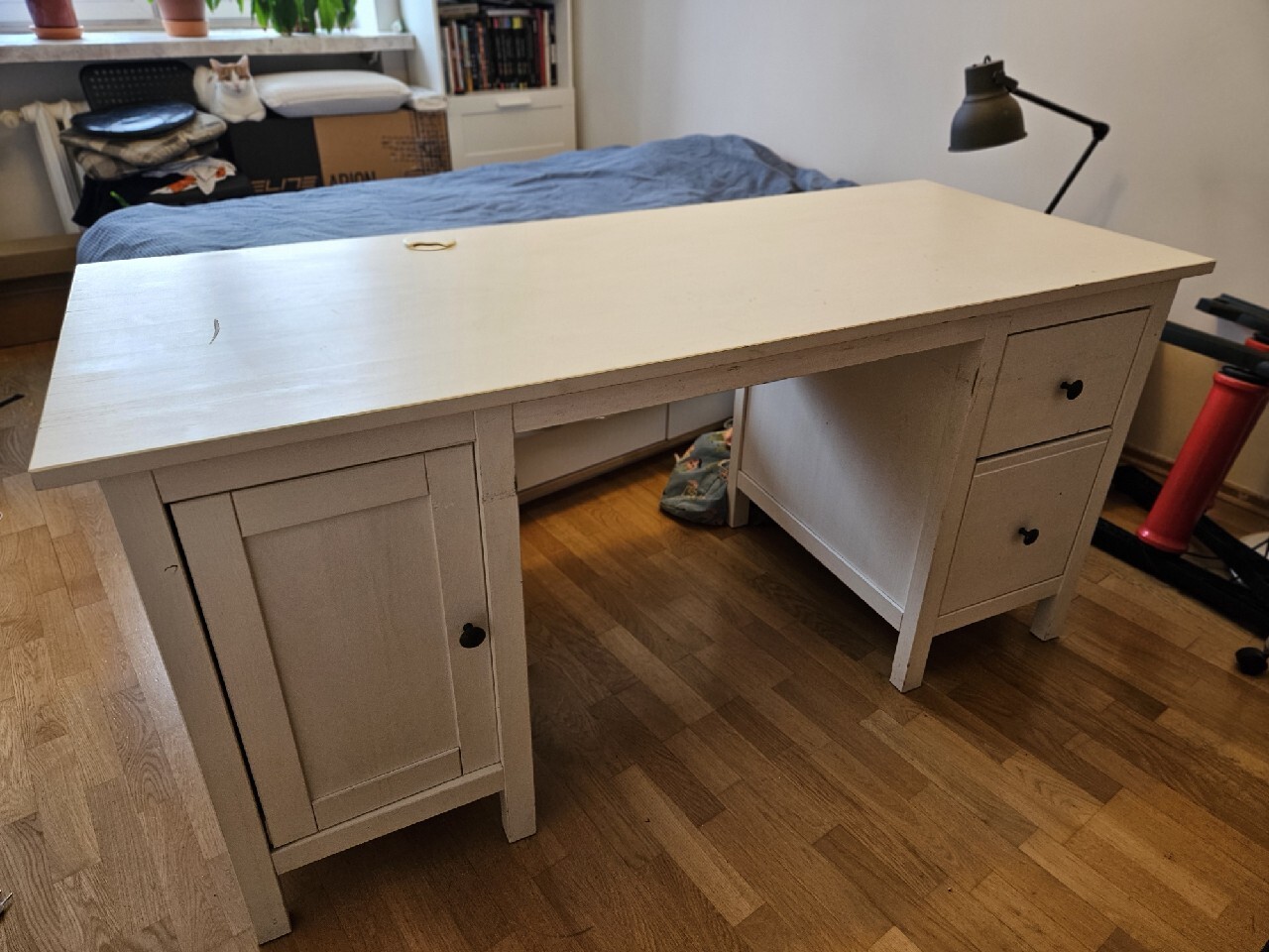 Biurko Ikea Hemnes białe | Warszawa | Ogłoszenie na Allegro Lokalnie
